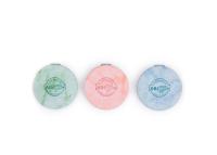 China Marble Pattern Silver Compact Mirror PU ABS 10mm Thickness Foldable Makeup Mirror for sale