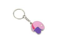 China Pantone Enamel Iron Man Helmet Keychain Souvenir Metal Car Keychain for sale