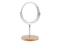 China UV Printing Round Makeup Mirror Rotatable Two Sided Mirror Glass Laser Engraving for sale
