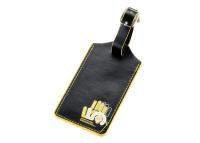 China IMEGA PU Leather Travel Luggage Tag Rectangle Customized Personalized Baggage Tag for sale