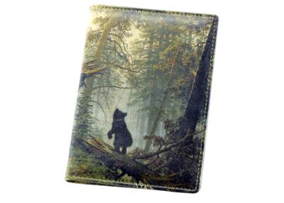 China Printing Pattern Travel Pu Passport Holder Wallet Rectangle Cover for sale