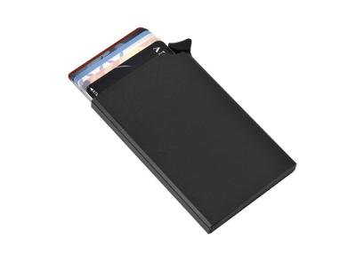 China Metal ABS Slim Aluminum Credit Card Holder Carbon Fibre Pattern for sale