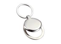 China Zinc Alloy Metal Key Holder Round Metal Keyring Bottle Opener for sale