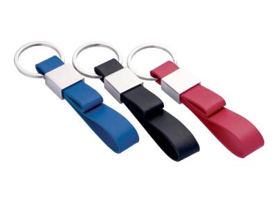 China Double Layers PU Leather Key Chains Zinc Alloy Mini Key Holder for sale