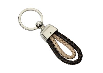 China Weave Knitting Handmade Car Key Holder PU Braided Rope Leather Key Chains for sale