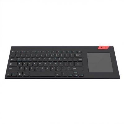 China 2.4G Wireless Keyboard With Touch Pad With Easy Media Control Solid Stainless Ultra Compact Full Size Keyboard For PC TV for sale
