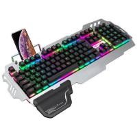 China Wired Gaming Mechanical Keyboard With A Mobile Phone Holder And Carpal Support Extremely Fast Green Shaft for sale