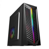 China Micro MATX ARGB Computer Cabinet RGB LED PC Case 4 Full Slots for sale