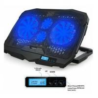 China ETEK - Laptop Cooler with Info Screen 4 FANS 17Inch For Big Screen Notebook External Cooling for sale