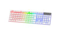 China 104 Keys Full-size Gaming Keyboard easy To Carry  Cool LED Rainbow Backlight All FN+F1-F12 Keys for sale