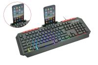 China Customizable Portable Rainbow Backlit Gaming Keyboard With 104 Keys And 10 Hotkeys For Users Seeking Efficient Work for sale