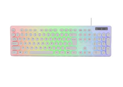 China Lightweight Rainbow Backlight Keyboards Mouse Combos With Breath Effect Customizable FN + F1-F12 Keys For Gamers Office Users Students for sale