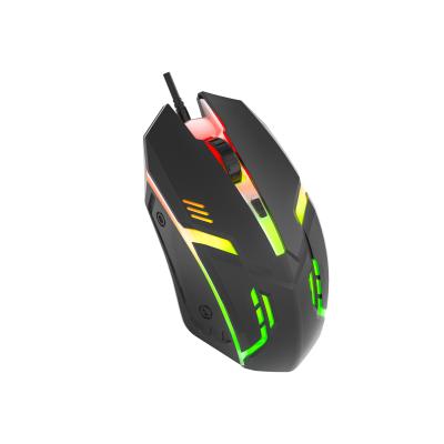 China Gradient LED Lighting Multi-level Adjustable DPI Setting Equipped With 8108 Chip Gaming Mouse For Gamers And Office User for sale