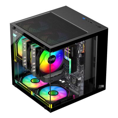 China MATX/ITX PC Case Supports Graphics Cards Up To 320mm CPU Coolers Up To 165mm 1 HDD 2 SSDs 3 X 12CM Fans For Money for sale