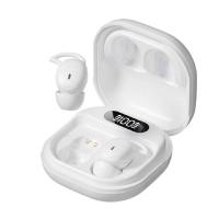 China V5.4 Bluetooth  Earphone Supports A2DP AVRCP HFP Protocols Talk Time 3-5 Hours F6 Copper Ring Speaker  In Black White Skin Tone for sale