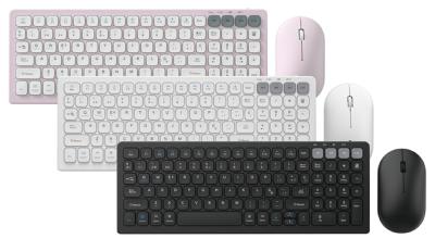 China Scissor-foot Keyboard And Ergonomic Mouse Both With 500mAh Battery Bluetooth 3.0/2.4G Wireless Connectivity 1200 DPI for sale