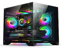 China Panoramic Design RGB Lighting Supports Micro-ATX/Mini-ITX Fits 330mm GPUs 4 Slots And 170mm CPU Coolers 6 Fan Mounts for sale