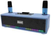 China Dual LTK53101 Amplifiers 2.5-inch Full-range Speakers 40mm Tweeter 2400mAh Battery LED Light Strip With Metal Grille BT 5.3 for sale