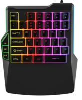 China Ergonomic Design Wired Computer Keyboard 19-key Rollover Macro Function Iron Plate Counterweight Supports Monochrome / colorful Backlight for sale