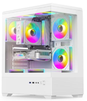 China Full-size Compatible Architecture Supporting E-ATX/ATX Motherboards 330mm Graphics Cards 240mm Top-mounted Water-cooling Grid Computer Case for sale