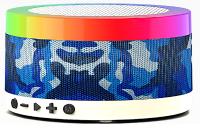 China RMS 15W Power 102mm Speaker Bluetooth TF Card USB FM Radio Support 2400mAh Battery Colorful LED Lights With Multiple Modes for sale