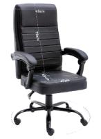 China Multi-Function Mechanism Ergonomic Gaming Desk Chair With High-rebound PU Armrests And Backrest 320mm Chrome Base With Nylon Casters for sale