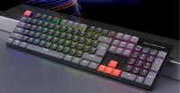 China Ergonomic Mechanical Keyboard With TYPE-C Full Keys Anti-ghost And Enhanced Two-Color Injection Molded Floating Keycaps for sale