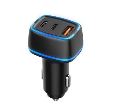 China Three-Port Output 78W Total Power 12-24V DC Input Supports PD/QC Fast Charging Made Of ABS+PC Fireproof Materials for sale