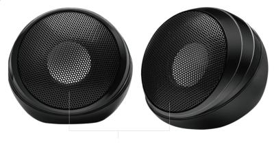 China Wired Computer Speaker ABS Plastic With Iron Mesh Design 2-inch Speaker Driver With Dual 45mm Magnets 5V USB Power Supply Plug And Play for sale