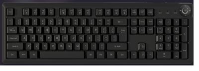 China Ultra Slim Portable FN Multimedia Membrane Keyboard 448*143*32mm 610g Net Weight ABS Black Keycaps Silver Membrane for sale
