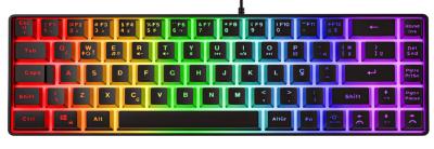 China 79-Key RGB Gaming Keyboard Customizable Keys Rainbow Backlit USB Plug-Play for sale