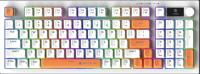 China Detachable Wired Keyboard With Iron Plate + ABS Structure Silver Film Supports White / RGB Light Switching for sale