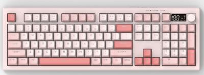China Full-size Waterproof Keyboard Features A Silver Paste Film Structure Offers White Light And Rainbow Backlighting Modes for sale