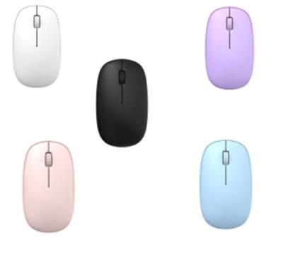 China ETEK 2.4G Wireless Mouse 1200DPI Clicks 5-Color Options 1-AA Battery Powered White Pink Purple Blue Black for sale