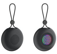 China Portable Bluetooth 5.3 Speaker With IPX4 Waterproofing RGB Lights Hanging Rope Design 52mm Driver 5W Output Type-C Charging for sale