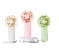 China AAA Battery Handheld Fan 2W ABS Body 6*3.7*12.5cm Size 53.7g Lightweight With Lanyard Green Red White for sale