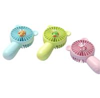 China Mini USB Handheld Fan 500mAh Battery ABS+PP Safe Material Portable Office Fan With Charging Cable for sale