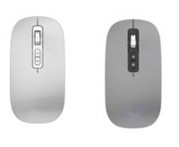 China 2.4G Wireless And Bluetooth AI Mouse Offers Adjustable DPI Settings 800/1200/1600 Transparent Silver Grey for sale