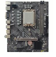 China ETEK H610 Micro-ATX motherboard for LGA1700 CPUs DDR4 Dual-Channel PCIe 4.0 x16 Slot DP+HDMI+VGA Optional Outputs for sale