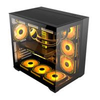 China Computer Case Supports EATX/ATX / Micro-ATX / Mini-ITX/BTF Motherboards With 0.6mm SPCC Steel And Dual-side Tempered Glass for sale