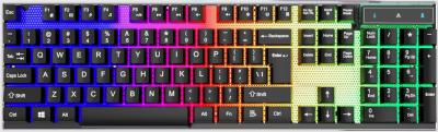 China ETEK Wired RGB LED Gaming Keyboard 435x130x30mm ABS Black for sale
