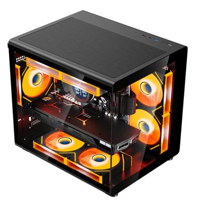 China Micro 275m ATX Mid-Tower Gaming PC Case 339x275x330mm Black for sale