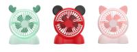 China Portable Rechargeable Fan 500mAh Battery 2.5H Runtime ABS+PP+PVC for sale