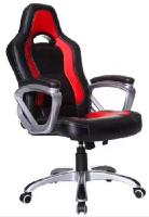China Gaming Chair PU Casters 320mm Powder Coated Base 100mm Painted Gas Lift Tilt Mechanism Mesh-Padded Powder Coated Armrests for sale