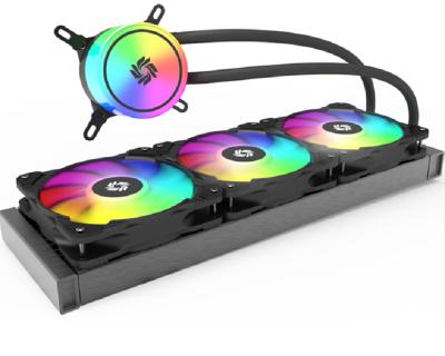 China 360mm ARGB AIO Liquid Cooler,Round Water Block, 36027 Radiator, PWM Fan 1800RPM, LGA1700/AM5, Custom Logo for sale