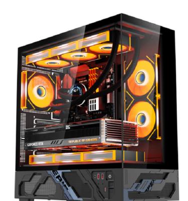 China Mid-Tower ATX Gaming Case,Tempered Glass, 0.7mm SPCC, Supports 360mm Water Cooling, Up to 420mm GPU for sale