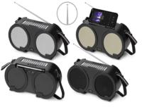 China Portable Bluetooth Speaker,Solar + TWS, USB/TF/FM, 20W Stereo, 1200mAh, ABS+Iron Mesh, LED Light, Black/Gold/Silver for sale