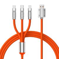 China ETEK 120cm Fast Charging USB Cable ,PVC + Zinc Alloy, 4-Core CCA, LED Indicator, Multi-Color Customizable for sale