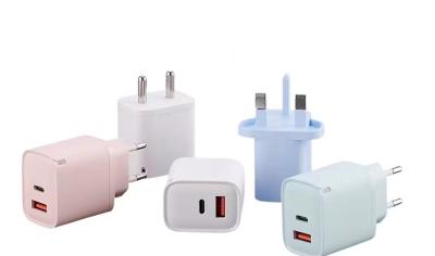 China ETEK 20W Dual USB Fast Charger, USB-C PD+USB-A QC 3.0 for smartphones, tablets, and other USB-powered devices. for sale