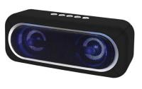 China Portable Bluetooth Speaker, Bluetooth 5.3,3W*2 Stereo,Multi-Function (TF/USB/FM/AUX), LED Light, Hands-Free Call, 800mAh Battery for sale